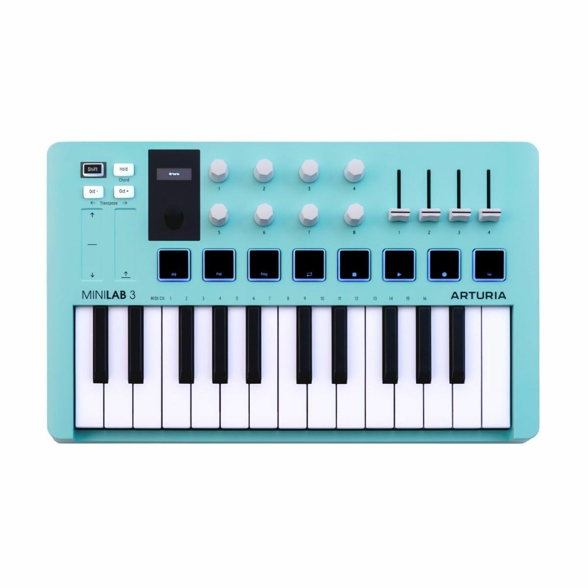 Arturia MiniLab 3 Aquamarine MIDI Keyboard Controller