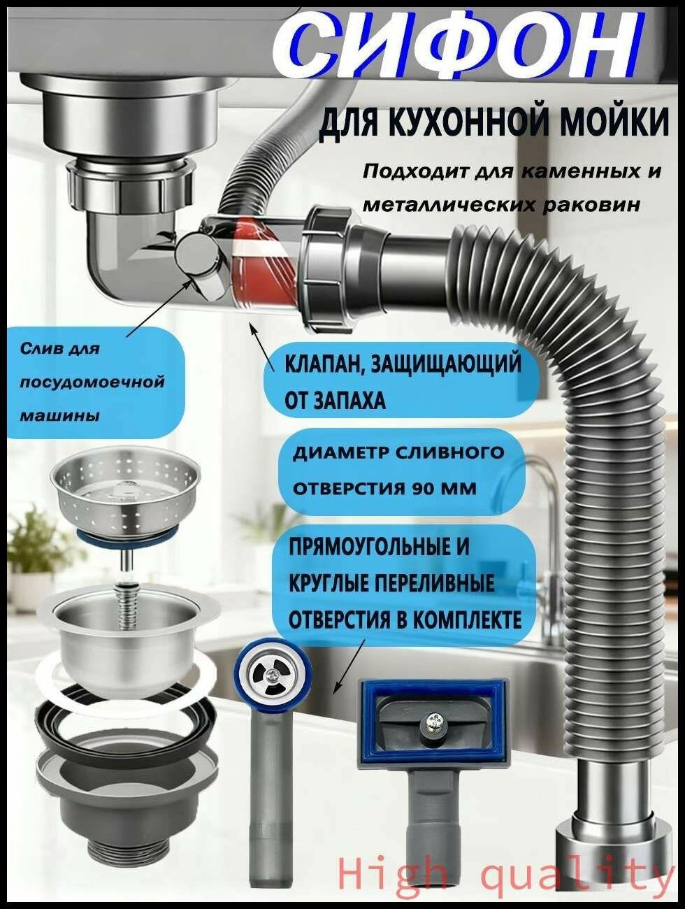 Самый популярный в 2026 годуСифон сливной