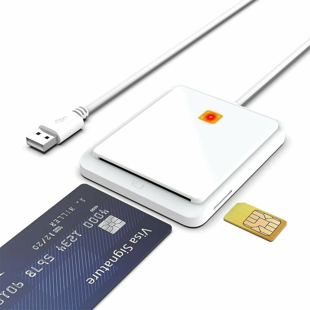 Умный карт-ридер CR317 для контактных смарт-карт и SIM-карт с интерфейсом USB 2.0