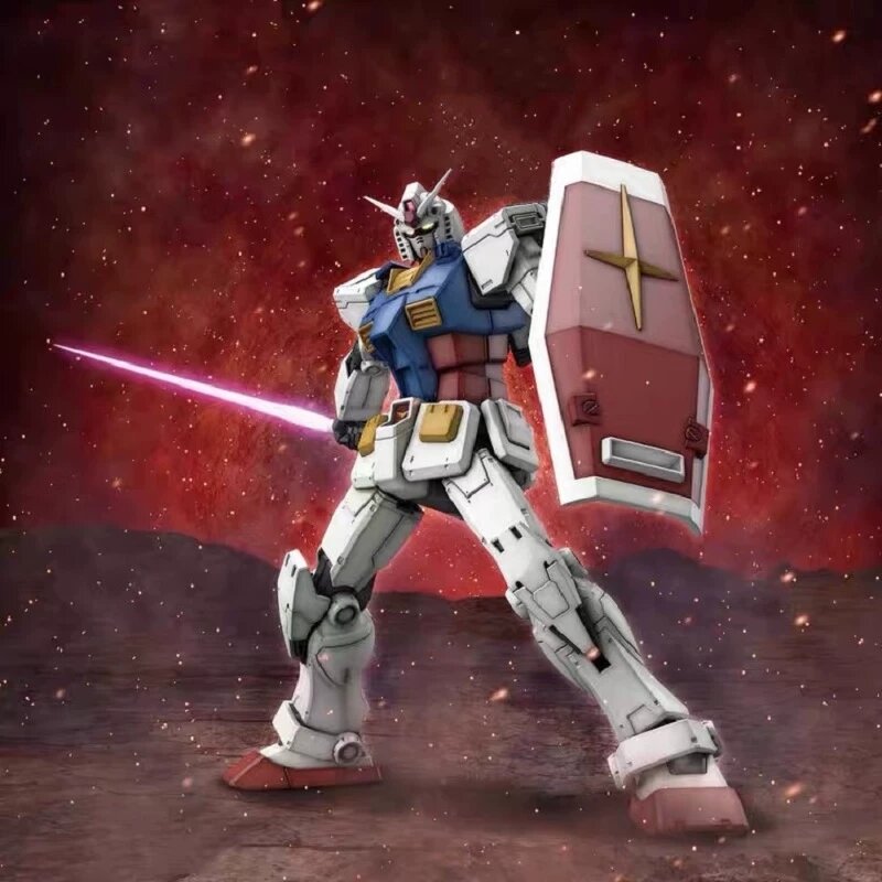 Модельная сборка пушки и щита Original Gundam - Высокодетальная пластиковая сборка для фанатов