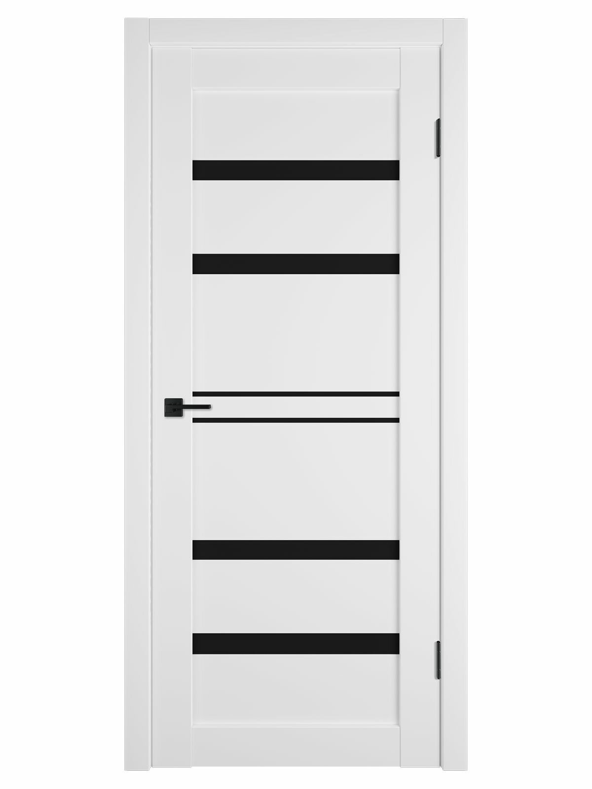 Дверь межкомнатная Некст 26 900*2000 Аляска (Лакобель чёрный)