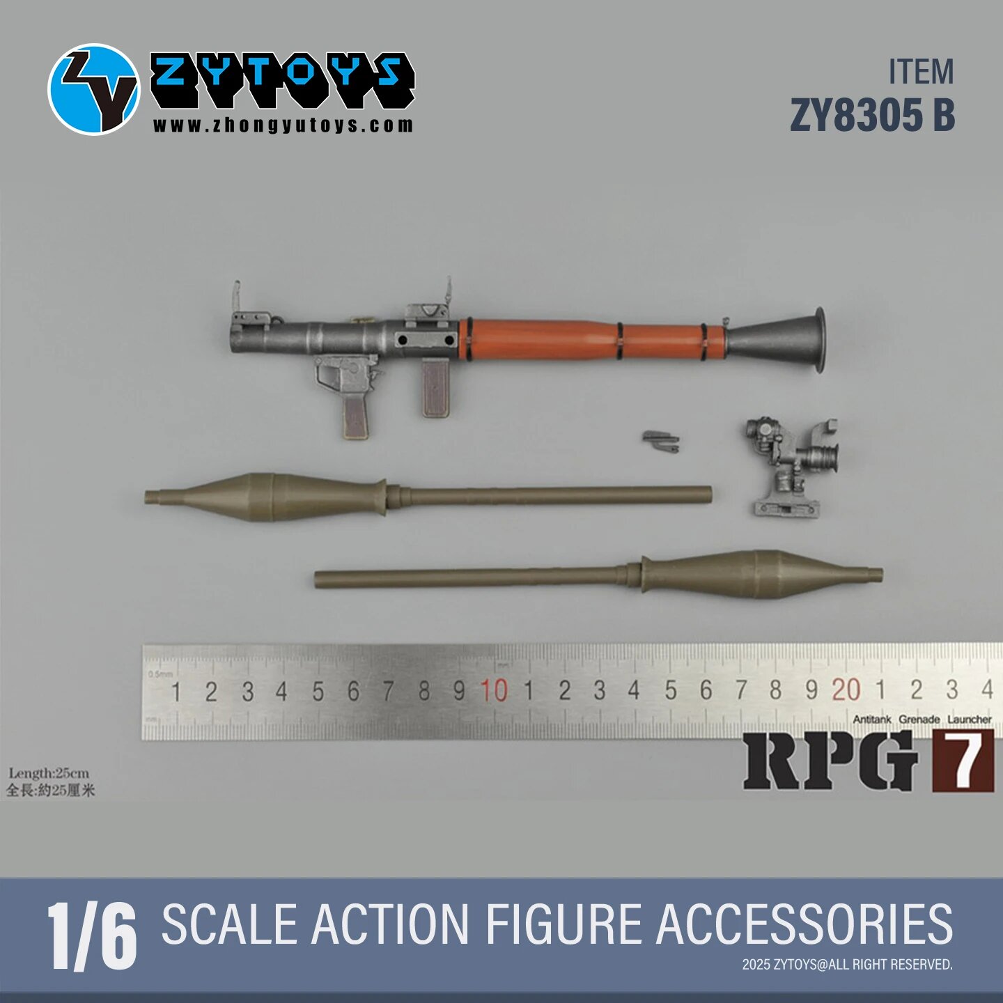 Модель противотанкового гранатомета RPG7 1/6 MAK