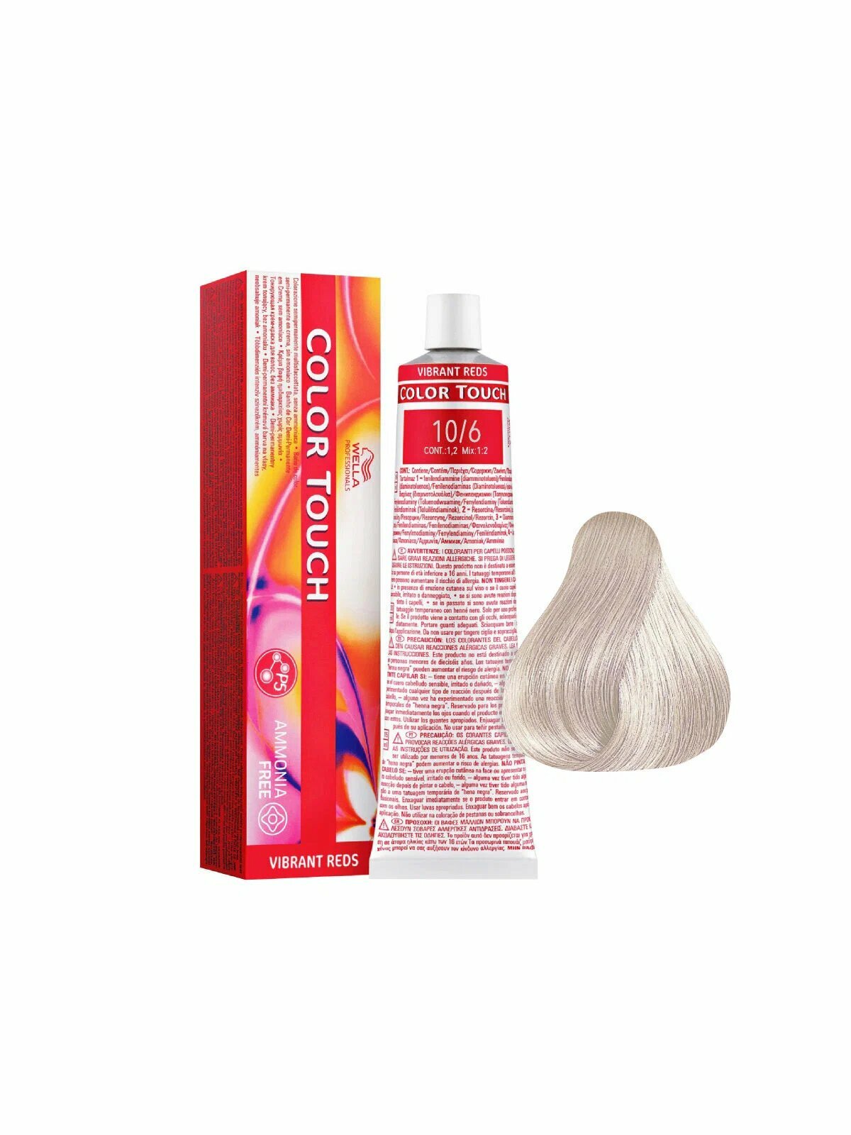 Wella Professionals Оттеночная краска Color Touch 10/6 розовая карамель, Велла Колор Тач (60 мл)