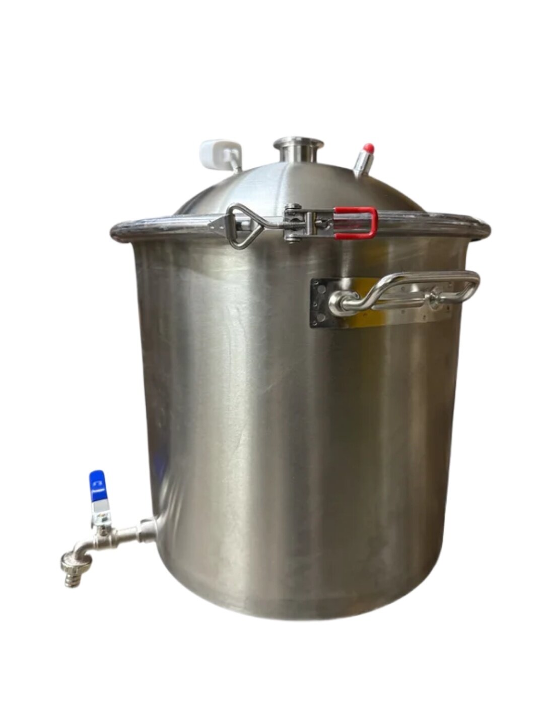 Перегонный куб "люкс" 25 л, кламп 2 дюйма, с купольной крышкой без зиговки