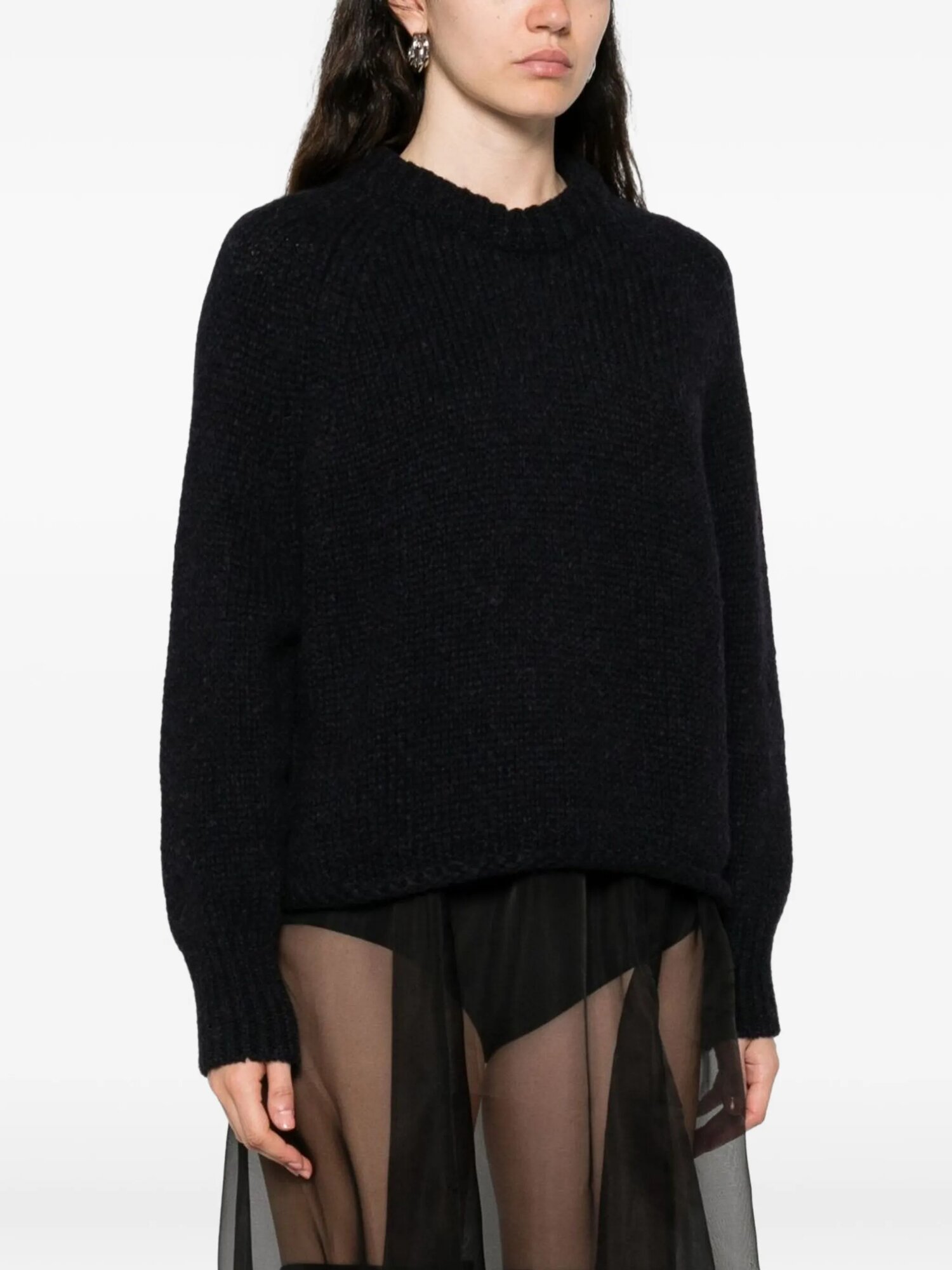 Свитер SUSANNE BOMMER Crew-neck wool sweater, размер 40, , blue — фото 1