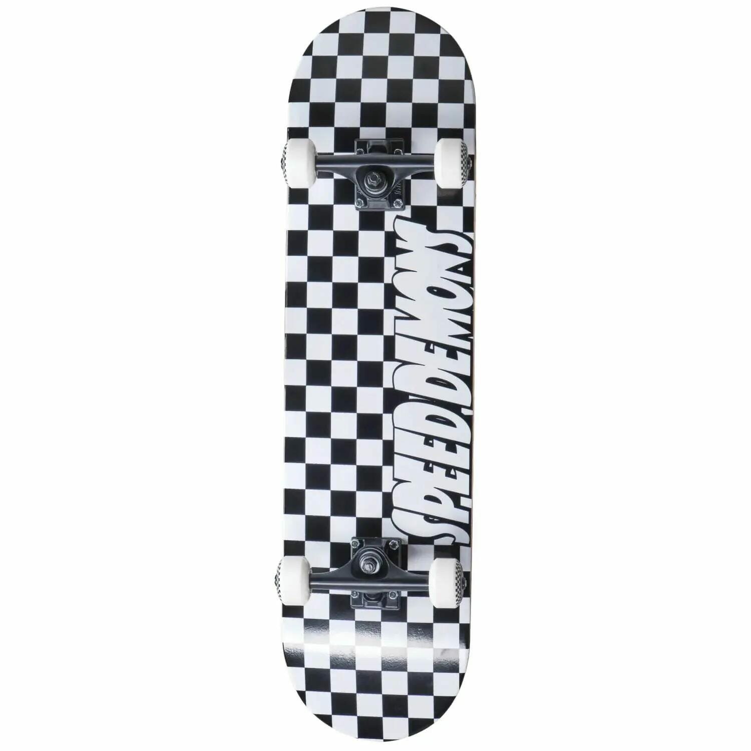 DECATHLON скейтборд Speed Demons Checkers 8", черный/белый