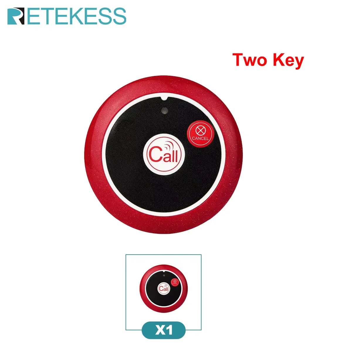 Retekess T117 кнопка вызова официанта, Two Key