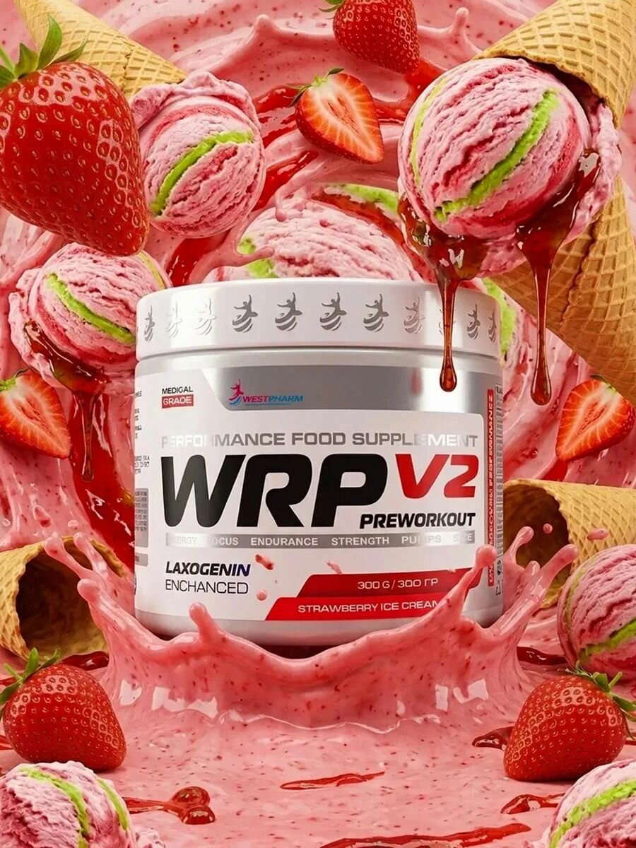 WRP V2 with Laxogenin со вкусом Strawberry ice cream, 30 порций