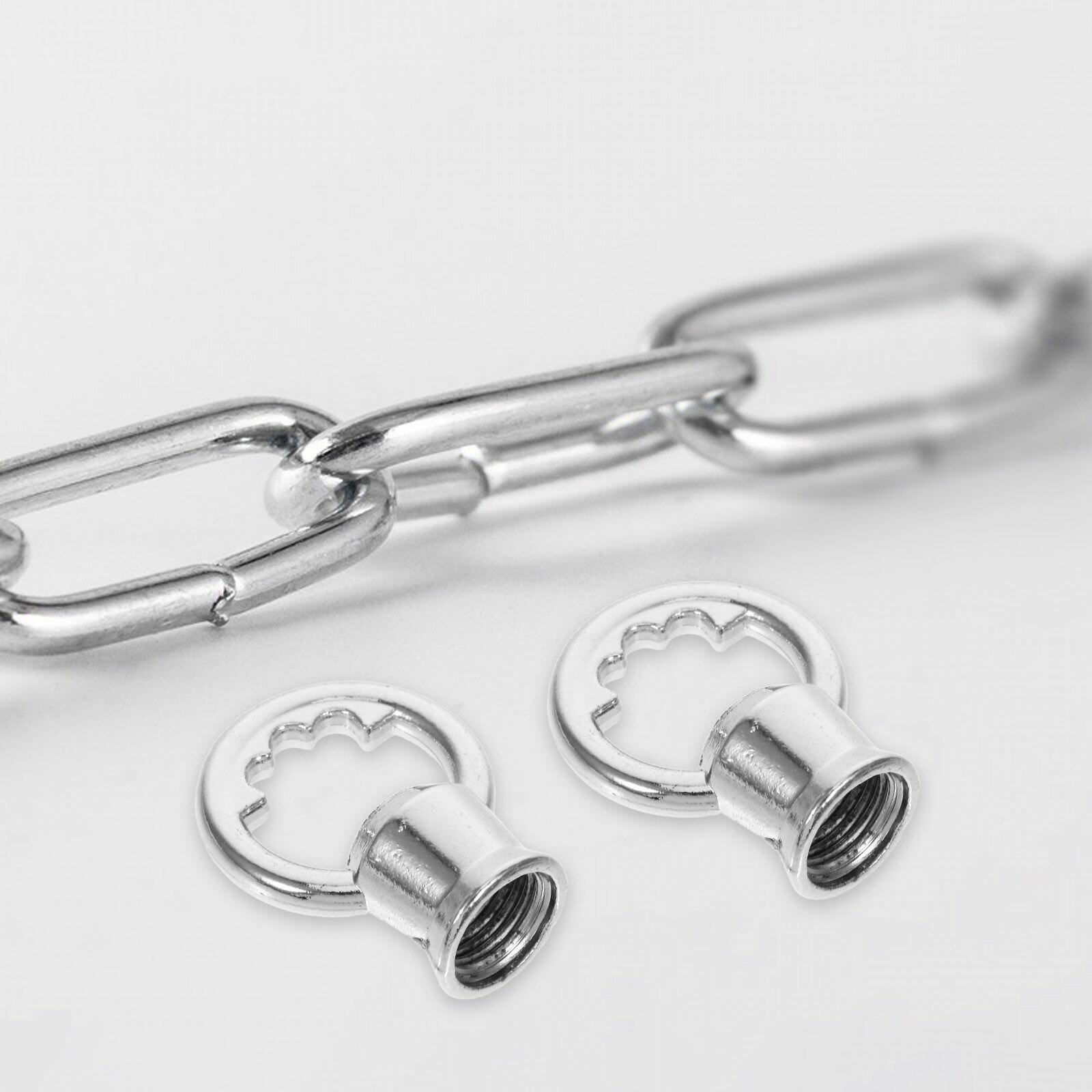 Шестиштуечный комплект металлических колец м10 с резьбой для крепления потолочных светильников