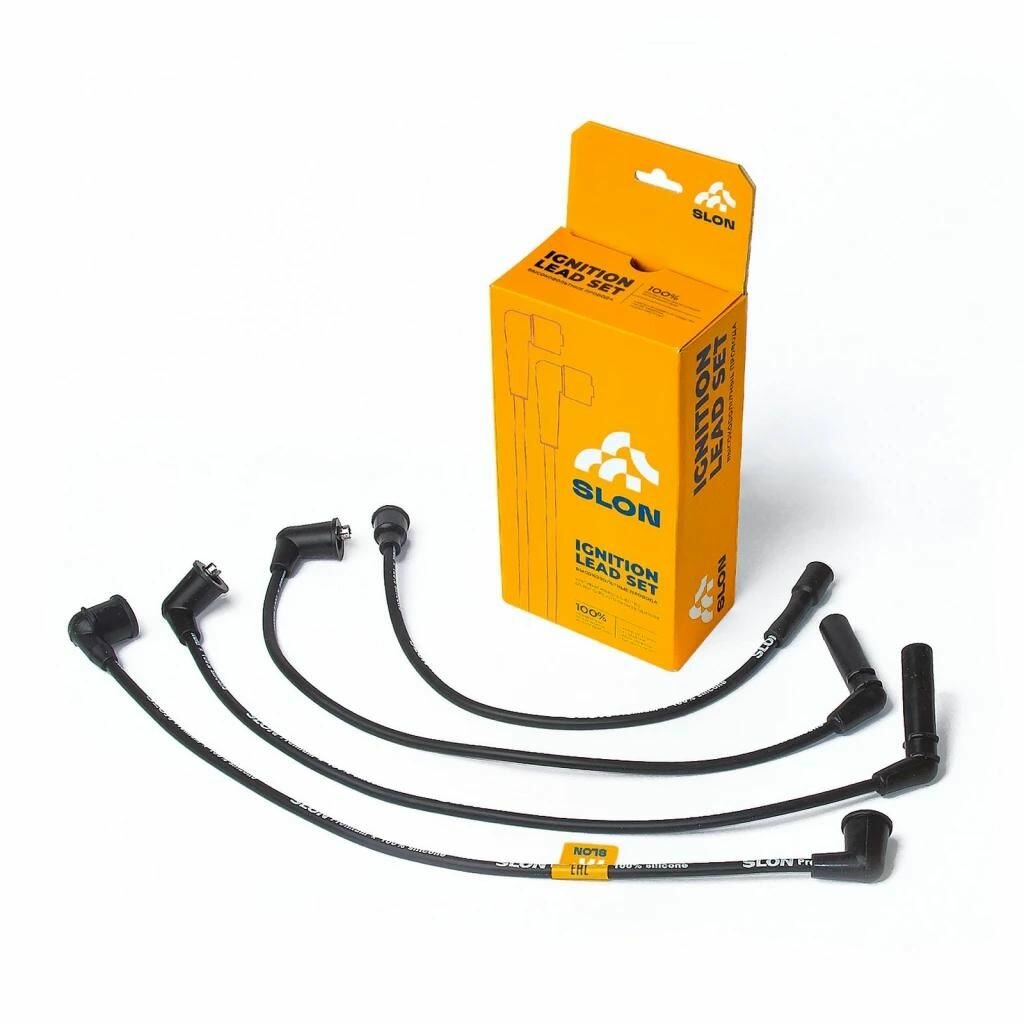 Провода высоковольтные SLON SLN.007 Daewoo Matiz 0.8 09, 98->, Chevrolet Spark 0.8 под трамблер OEM №: M100 1998-2005 c двигателями F8CV OEM №: 96256433
