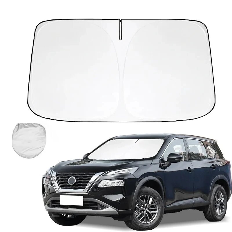 Для Nissan X-trail T32 T31 T30 33 Солнцезащитный козырек на лобовое стекло Солнцезащитный козырек Защитный козырек от солнца Складные блоки УФ-лучи Сохраняют ваш автомобильный охладитель