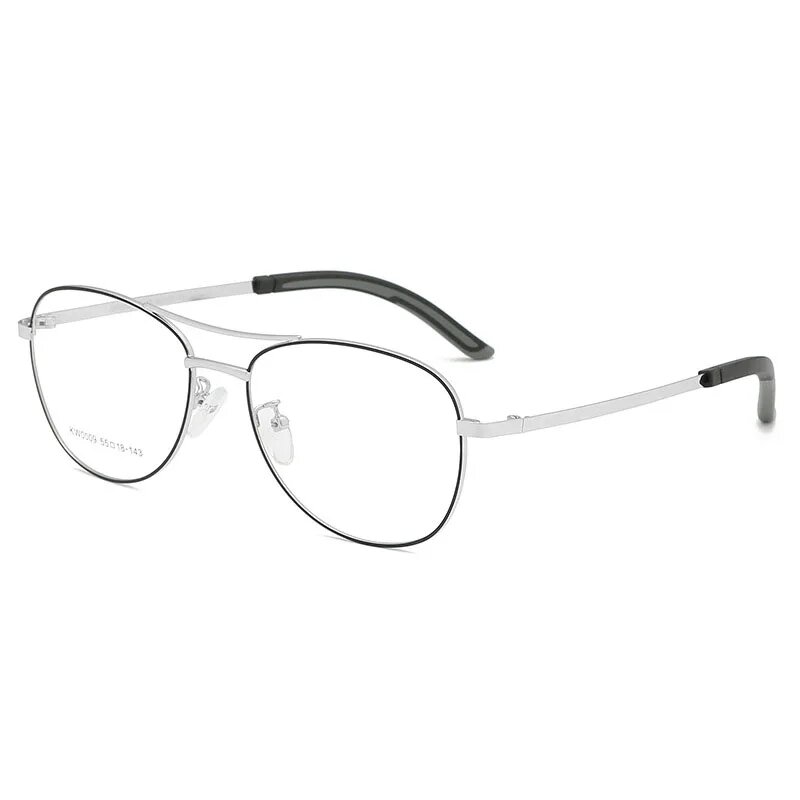 Очки BCLEAR ретро металлические Black silver