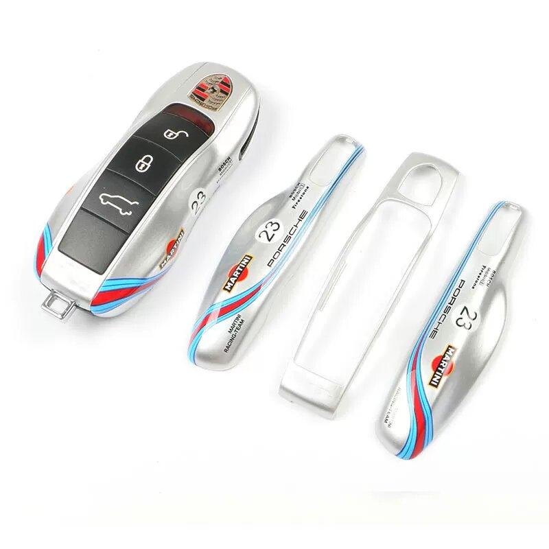 Старая версия дизайн чехла с Martini для ключа от Porsche Panamera Cayenne Macan
