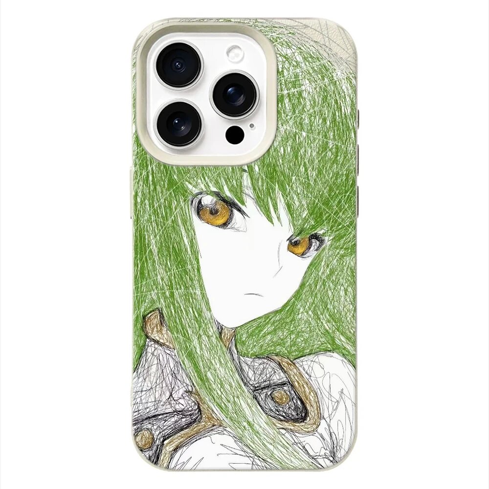 Чехол для iPhone 13 Pro Lelouch Anime Art White-WQFDD122