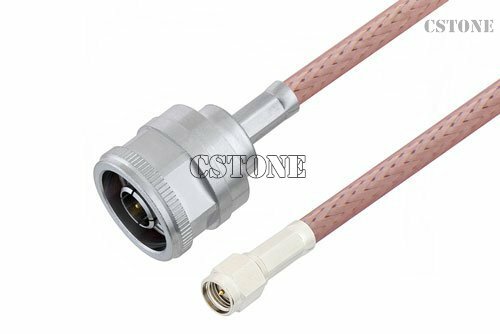 SMA штыревой к N штыревой кабель используя RG142 коаксиальный