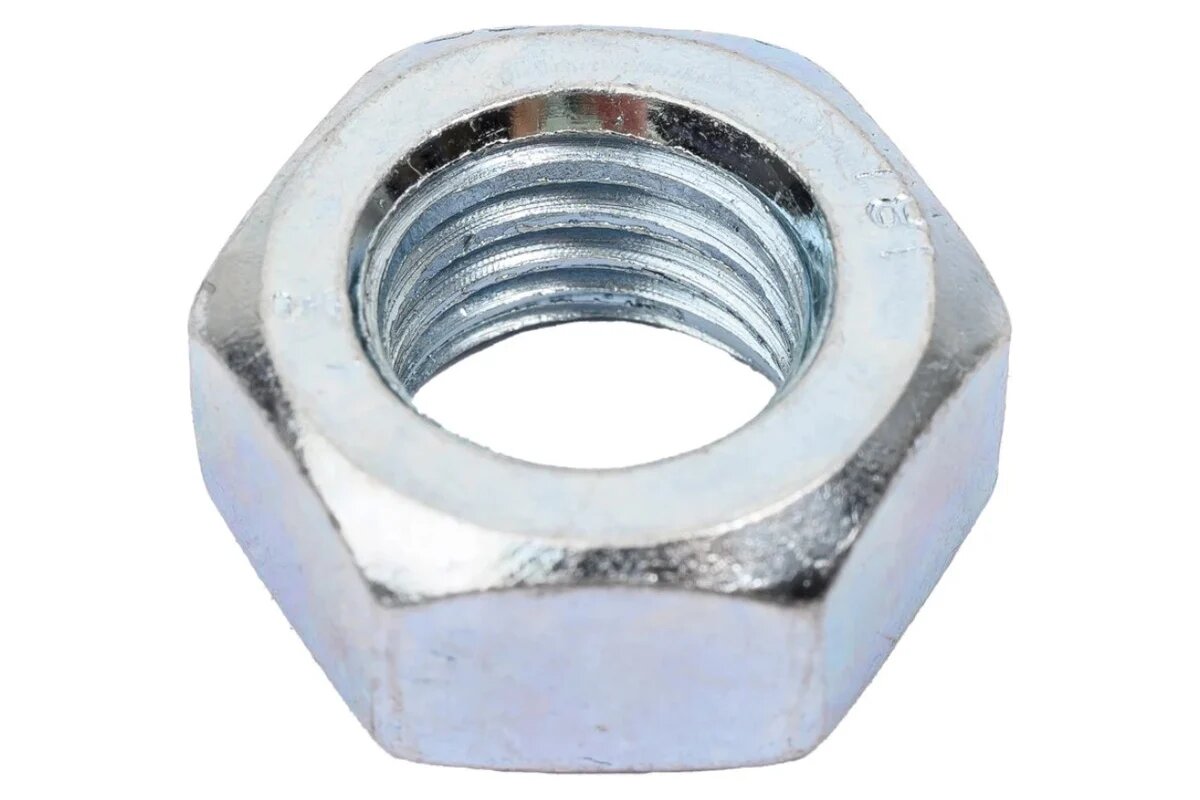 Гайка ООО ПКФ Сварком M20 ГОСТ 5915 к. п.10, оцинкованная сталь, размер под ключ 30 мм, класс прочности 10, шаг резьбы 2.5, диаметр М20, ISO 4032, DIN 934, упаковка 1 кг