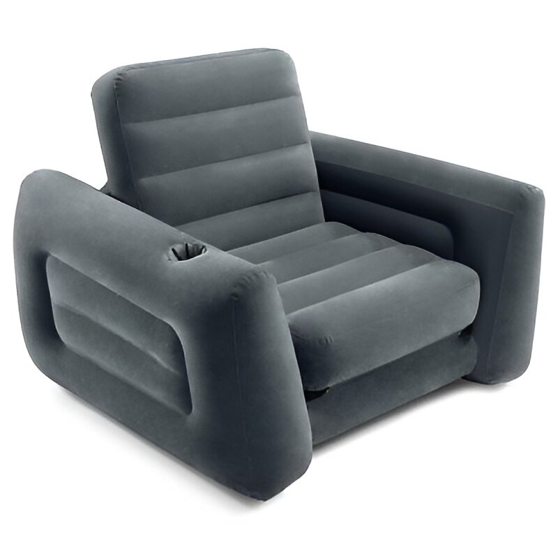 Надувное кресло-трансформер Intex Pull-Out Chair 66551, до 100 кг