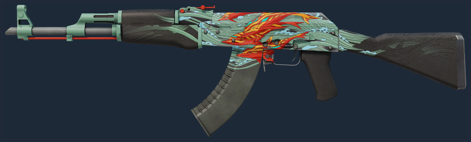 AK-47 | Аквамариновая месть (Закалённое в боях) Скины CS2 с быстрой автовыдачей steam trade