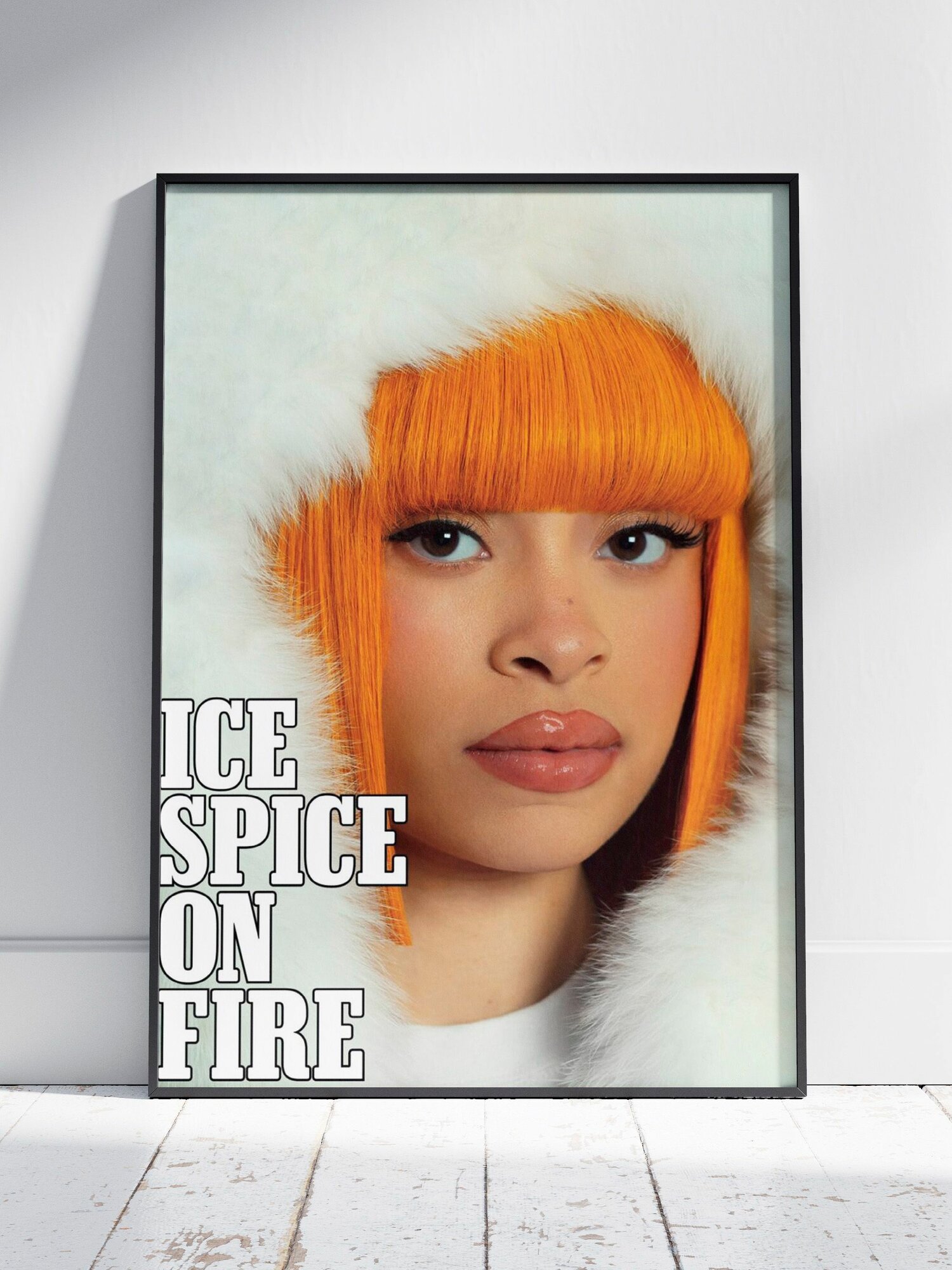 Плакат на стену для интерьера Айс Спайс (Ice Spice 11) - Постер по музыке и артисту формата A4 (21x30 см)