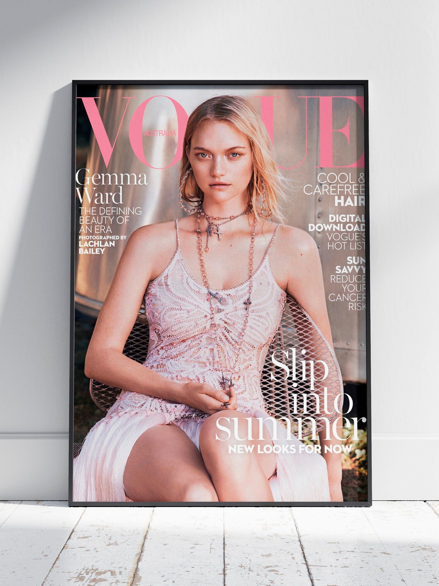 Плакат на стену для интерьера Джемма Уорд (Gemma Ward 6) - Постер по модели и эстетике формата A4 (21x30 см)