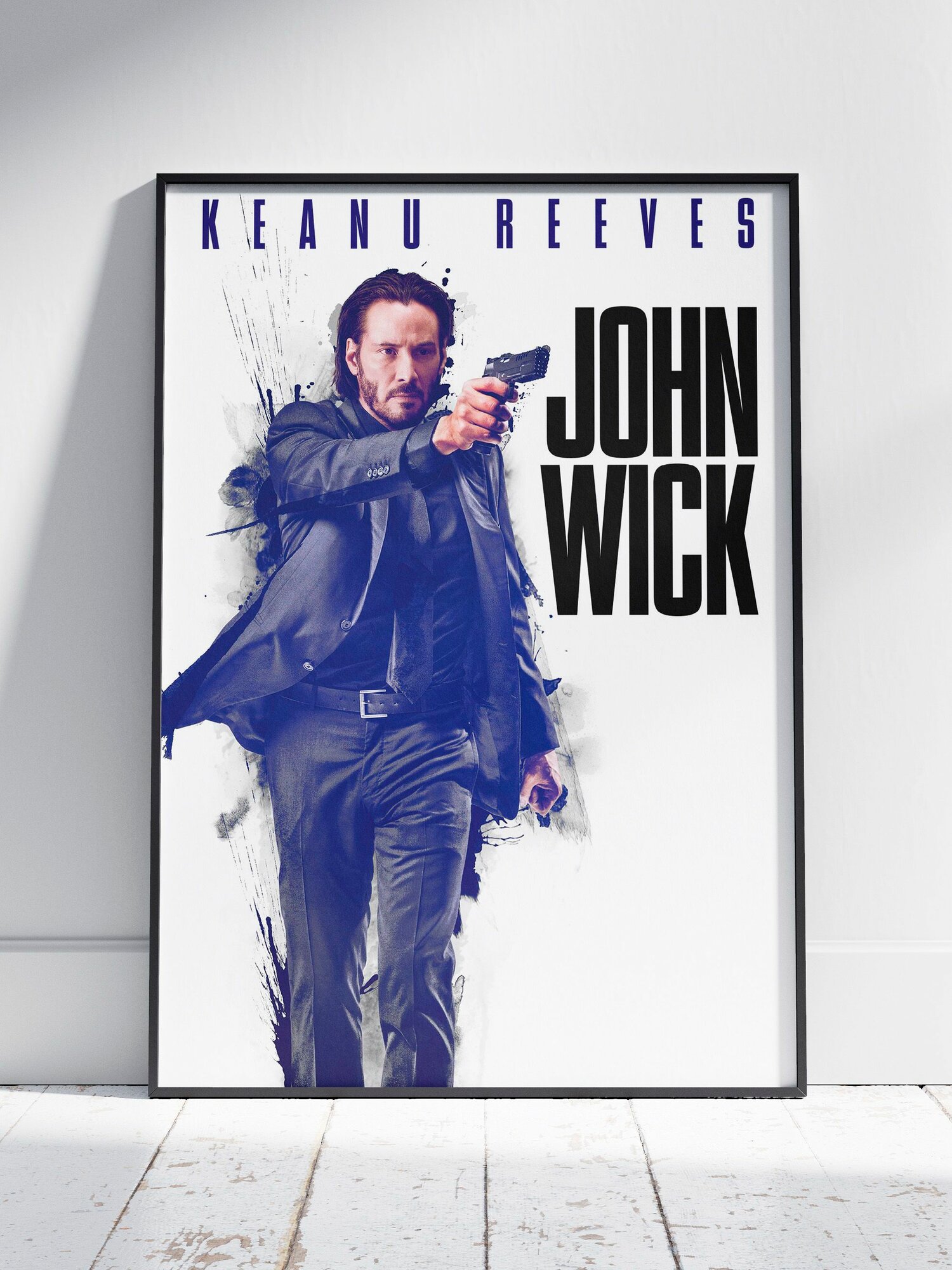 Плакат на стену для интерьера Киану Ривз (Keanu Reeves 45) - Постер по актеру фильма, кино, сериала формата A4 (21x30 см)
