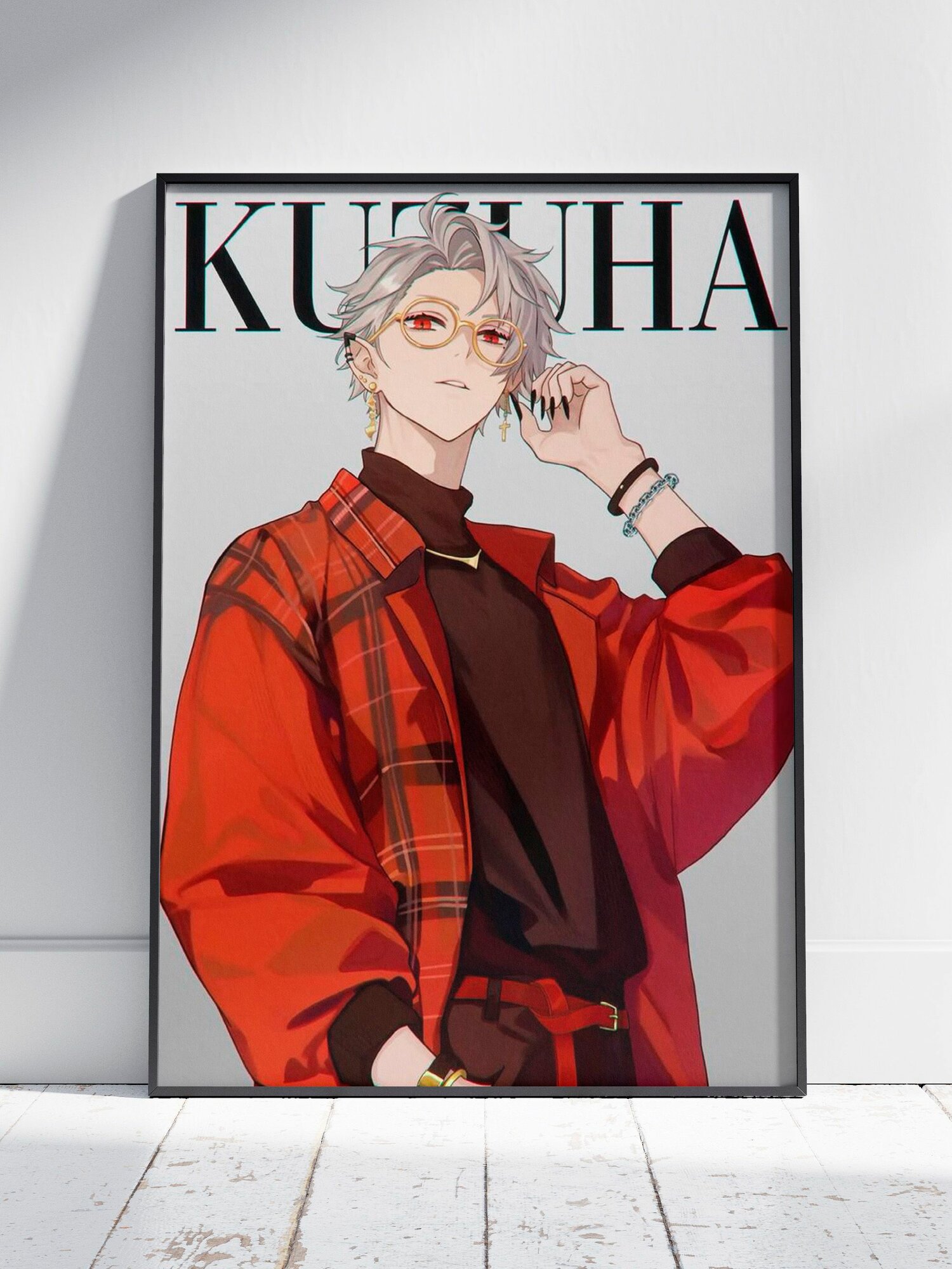 Плакат на стену для интерьера Виртуальные Ютуберы (Кузуха - Kuzuha 1) - Постер по медиа и интернет звезде формата A4 (21x30 см)
