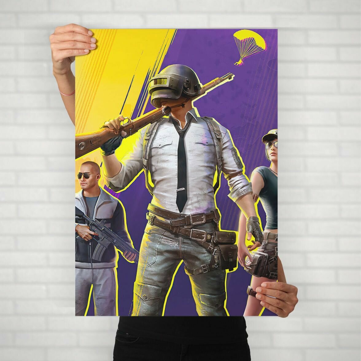 Плакат на стену для интерьера пабг - PUBG (Общее 14) - Постер по игре формата А1 (60x84 см)