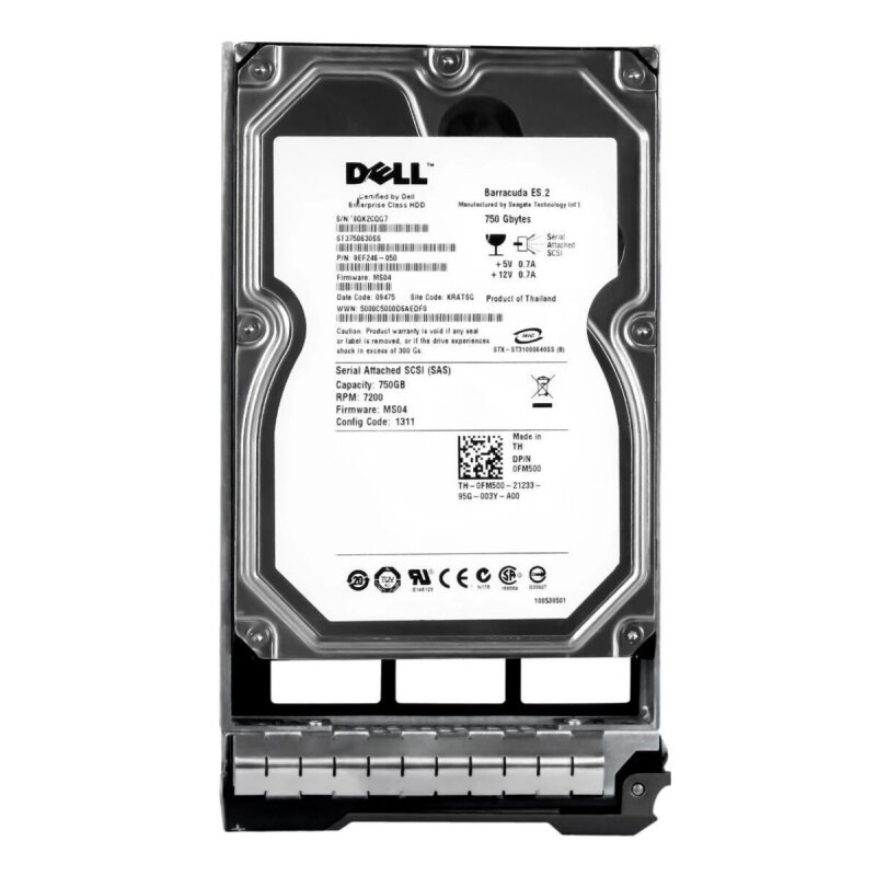 Жесткий диск Dell FM500 750Gb SAS 3,5" HDD