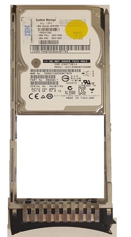 Жесткий диск IBM 00W1599 600Gb SAS 2,5" HDD