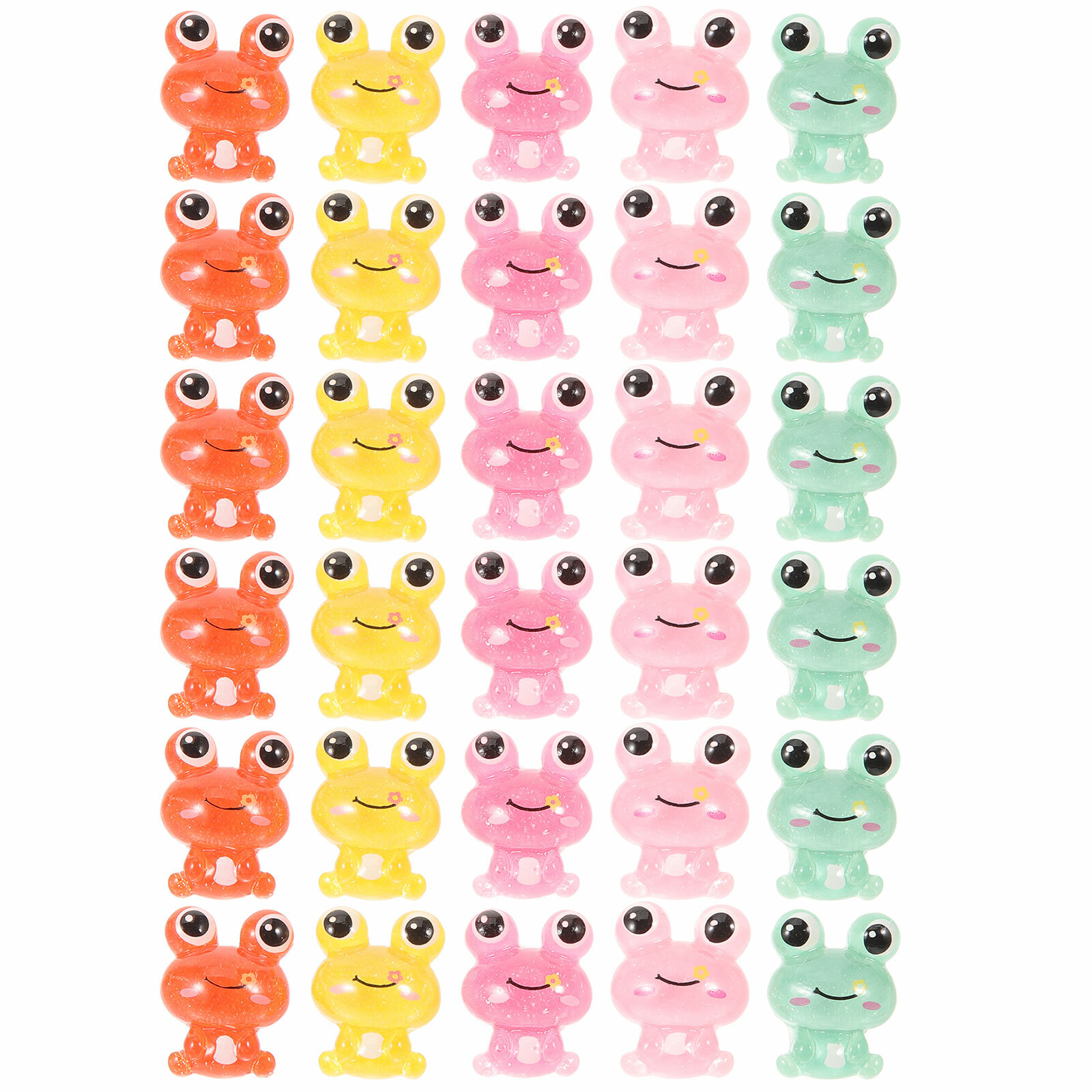 Разноцветные кнопки в форме лягушек, двутавровые балки с плоской головкой, декоративная офисная переплетная фурнитура, 30 шт.