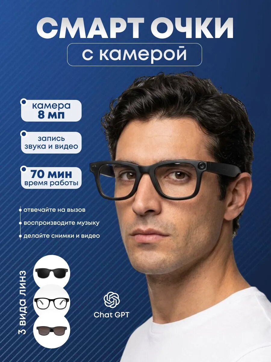 Умные смарт очки с камерой