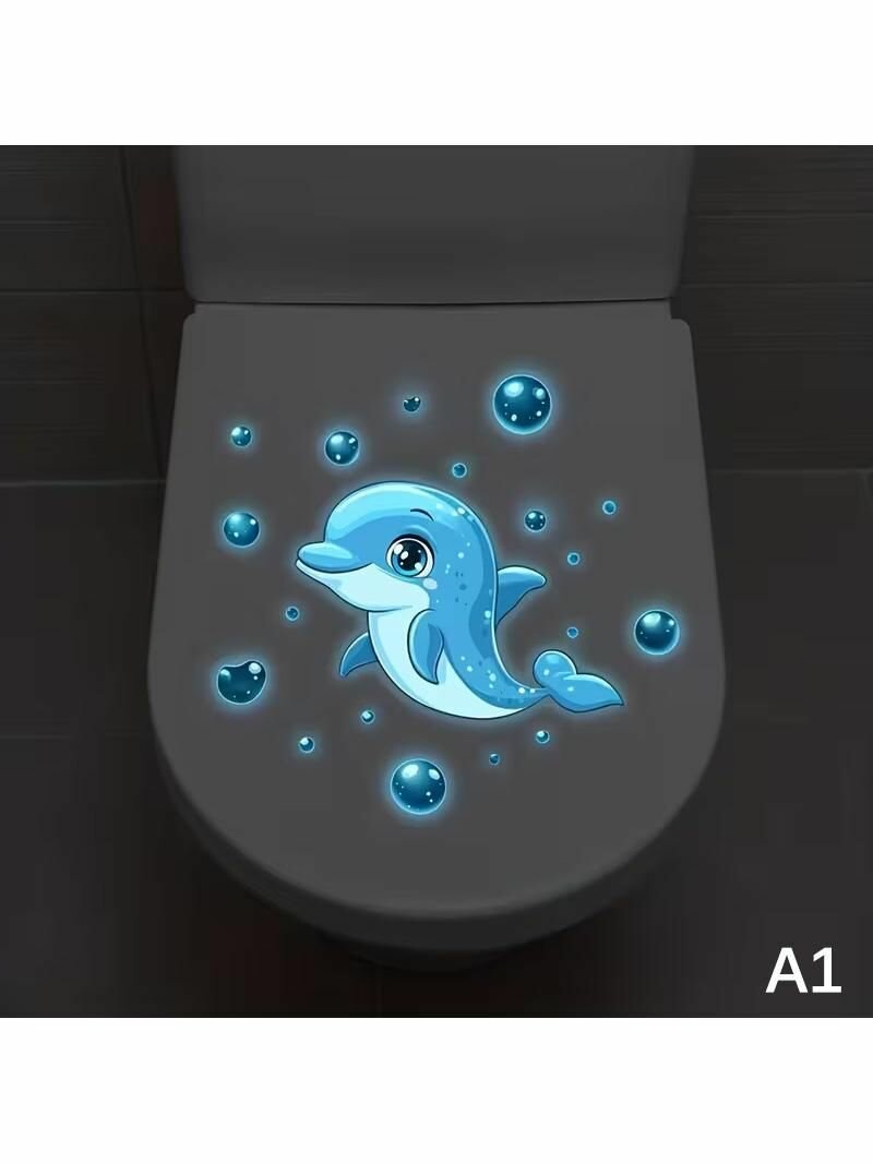 Светящаяся наклейка на унитаз 3