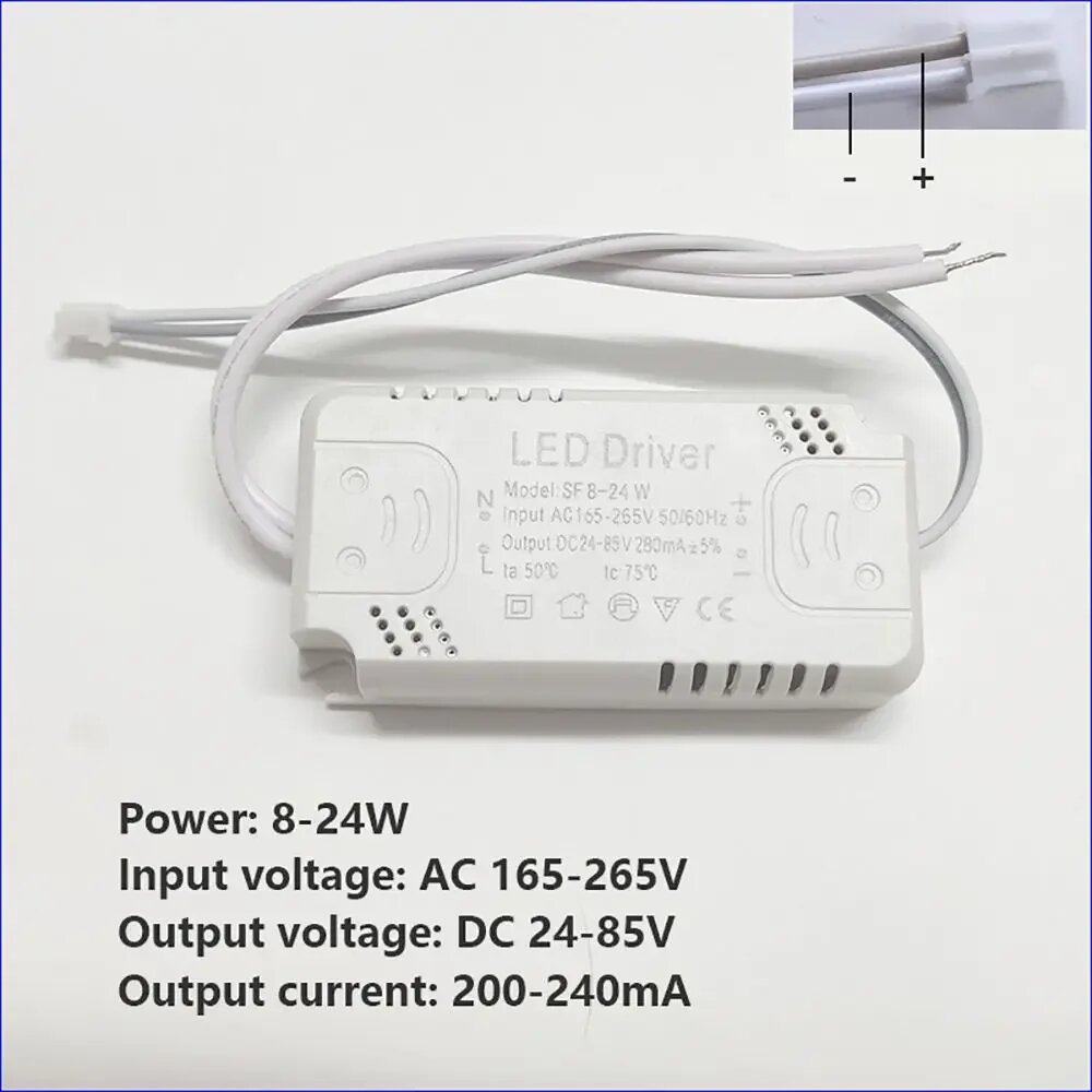 LED Driver 8-24W 200-240mA 24-85V