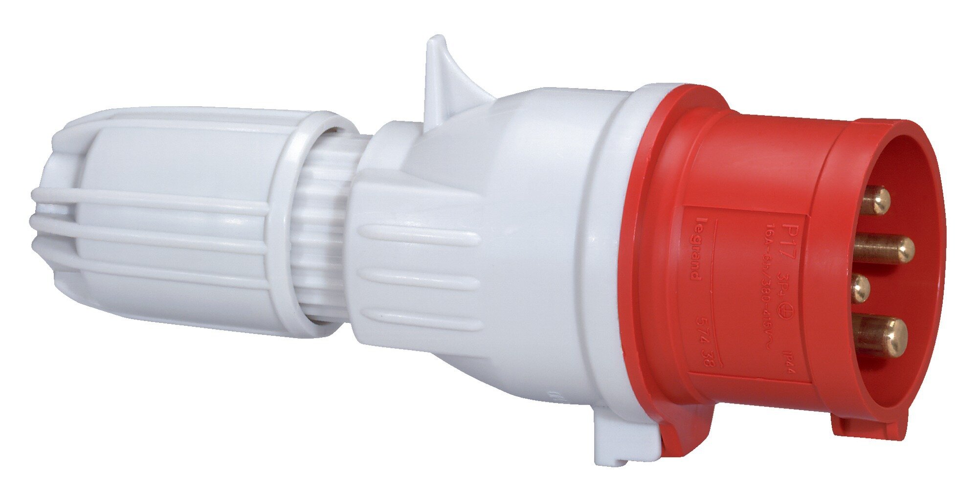 Вилка кабельная силовая 16А 3 полюса+N+Е IР44 переносная 415В Р17 057439 Legrand