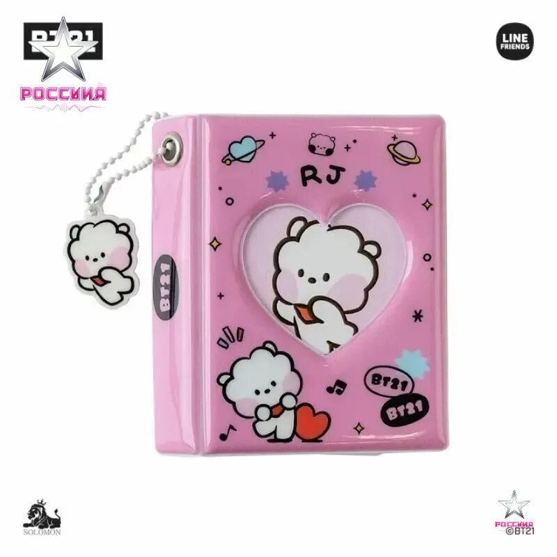 BT21 Корейская популярная трендовая мужская группа bts mini photo album 3-дюймовая книга для хранения карточек