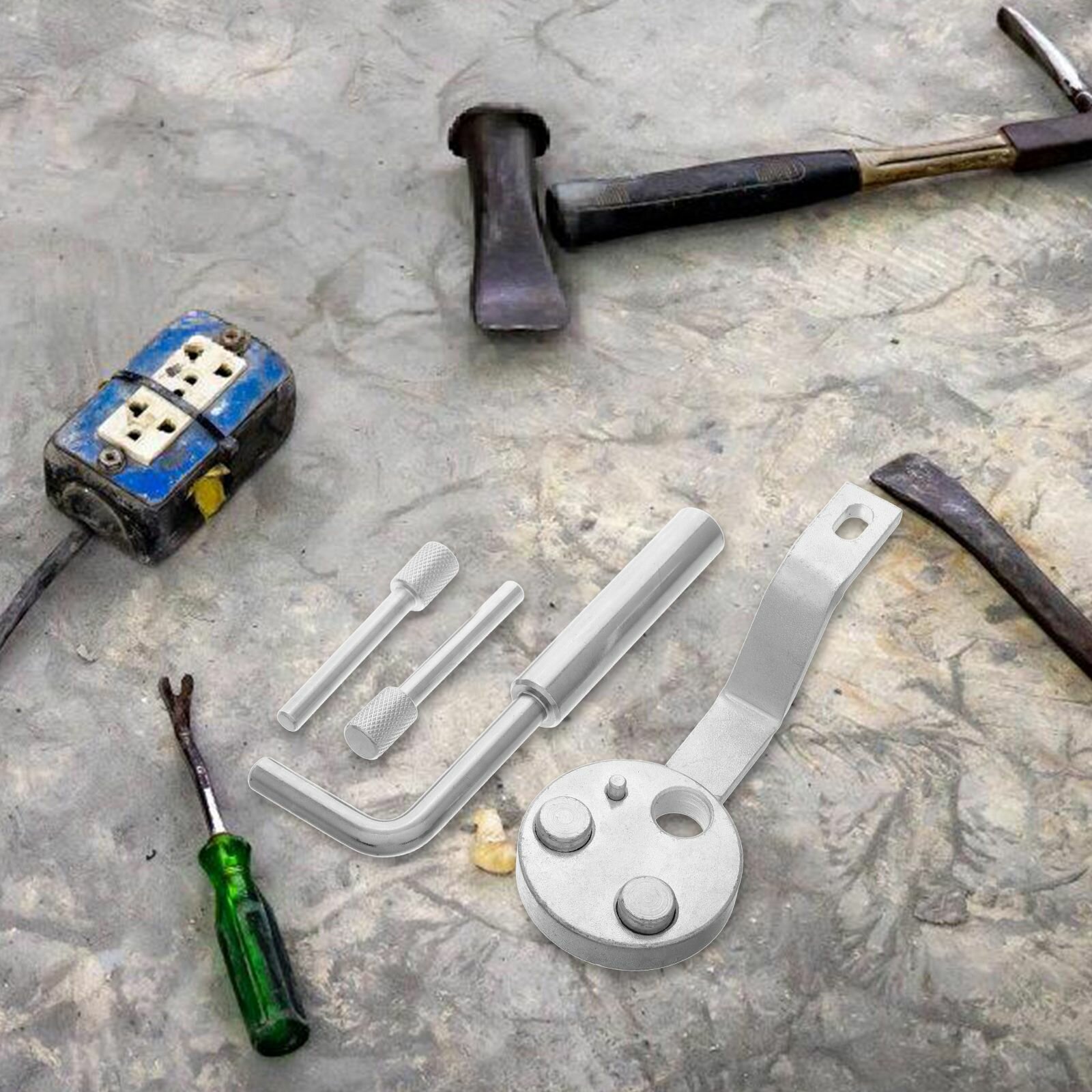 Комплект инструментов для синхронизации двигателя, стальной набор для фиксации коленвала и маховика, для автосервиса