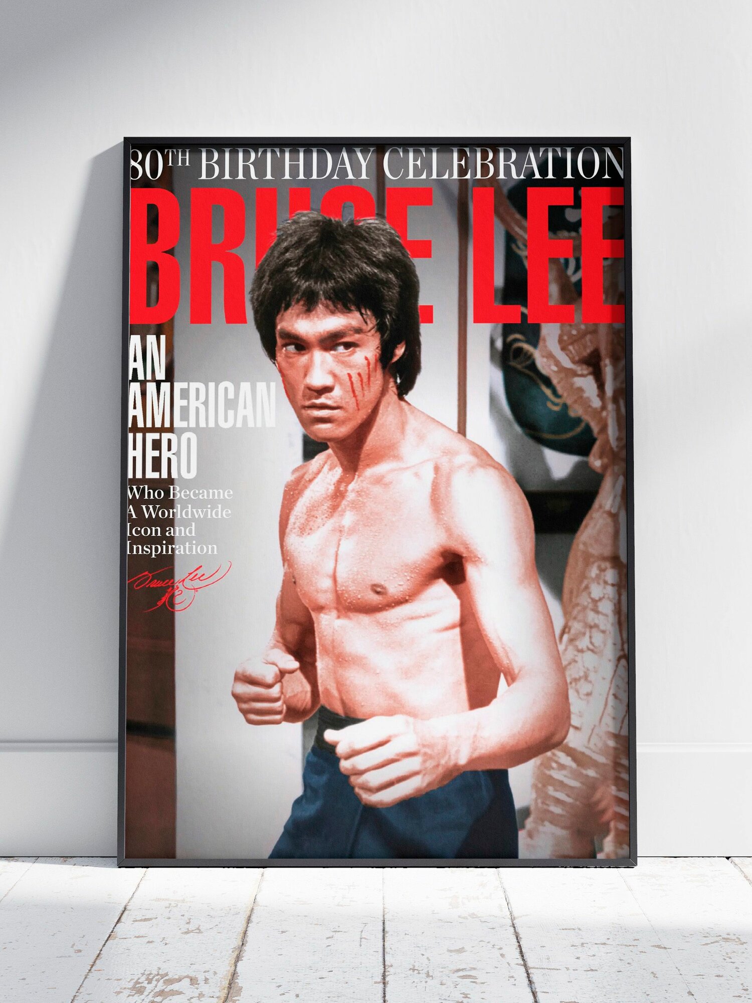 Плакат на стену для интерьера Джит Кун До - Jeet Kune Do (Брюс Ли - Bruce Lee 14) - Постер по спорту и физической активности формата A3 (30x42 см)