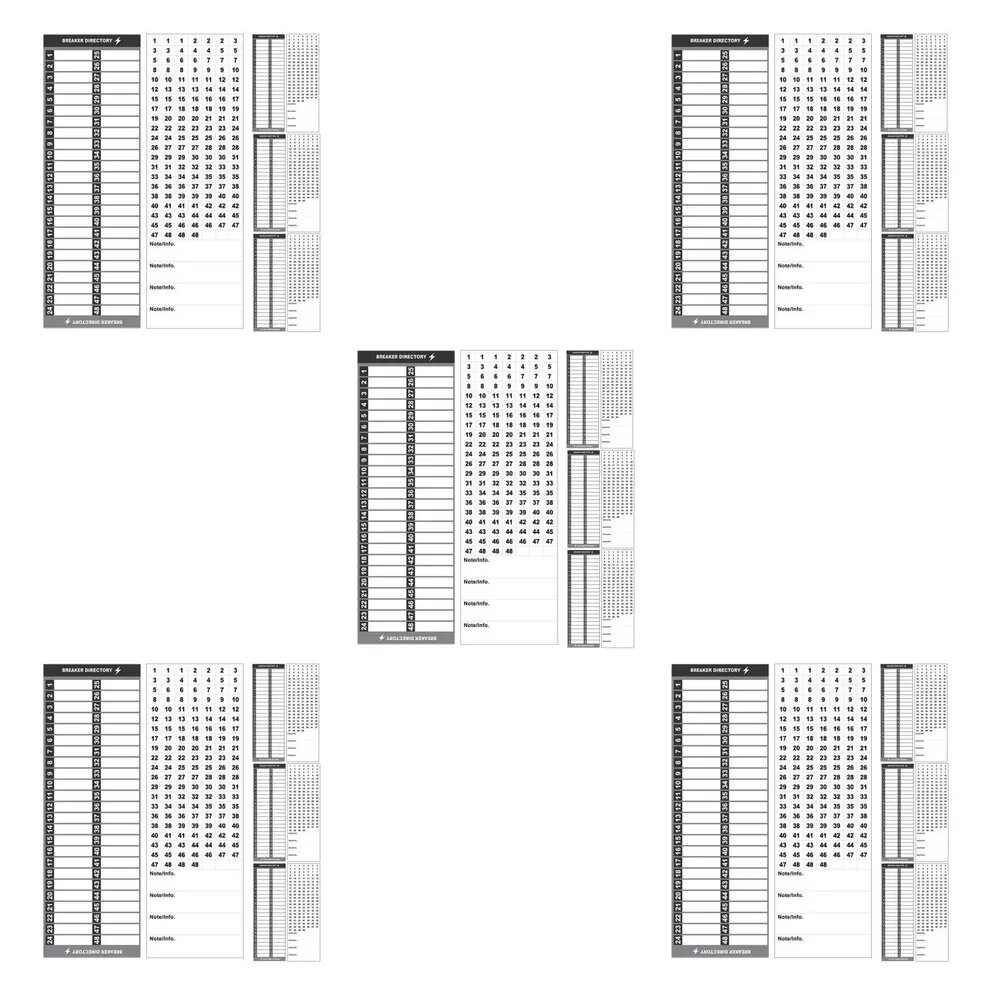 Многоразовые водостойкие пвх наклейки с номерами для маркировки электрических распределительных щитов