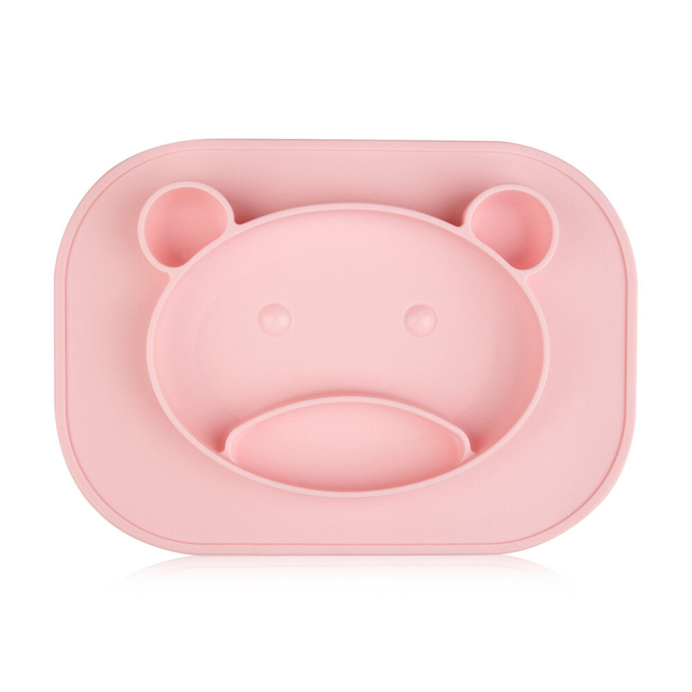 Секционная тарелка на присоске edda, Шалфей Силиконовая детская тарелка