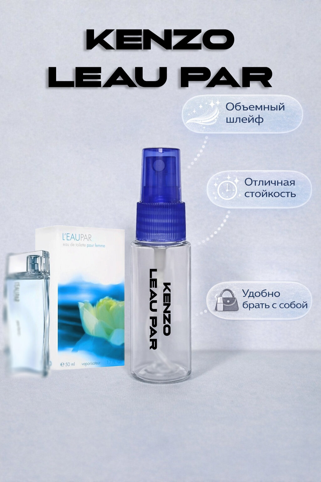Духи по мотивам Leau Par Kenzo. Кензо, женские, флакон-спрей 20 мл