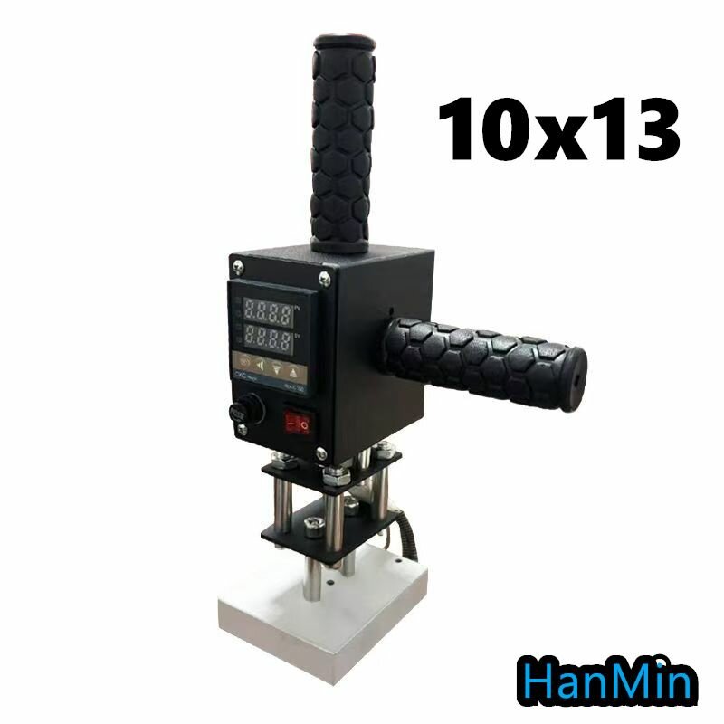 ZONESUN ручная машина для горячего тиснения, термопресс, цифровой инструмент для кожи, бумаги, дерева, Пользовательский логотип, фольга, штамп