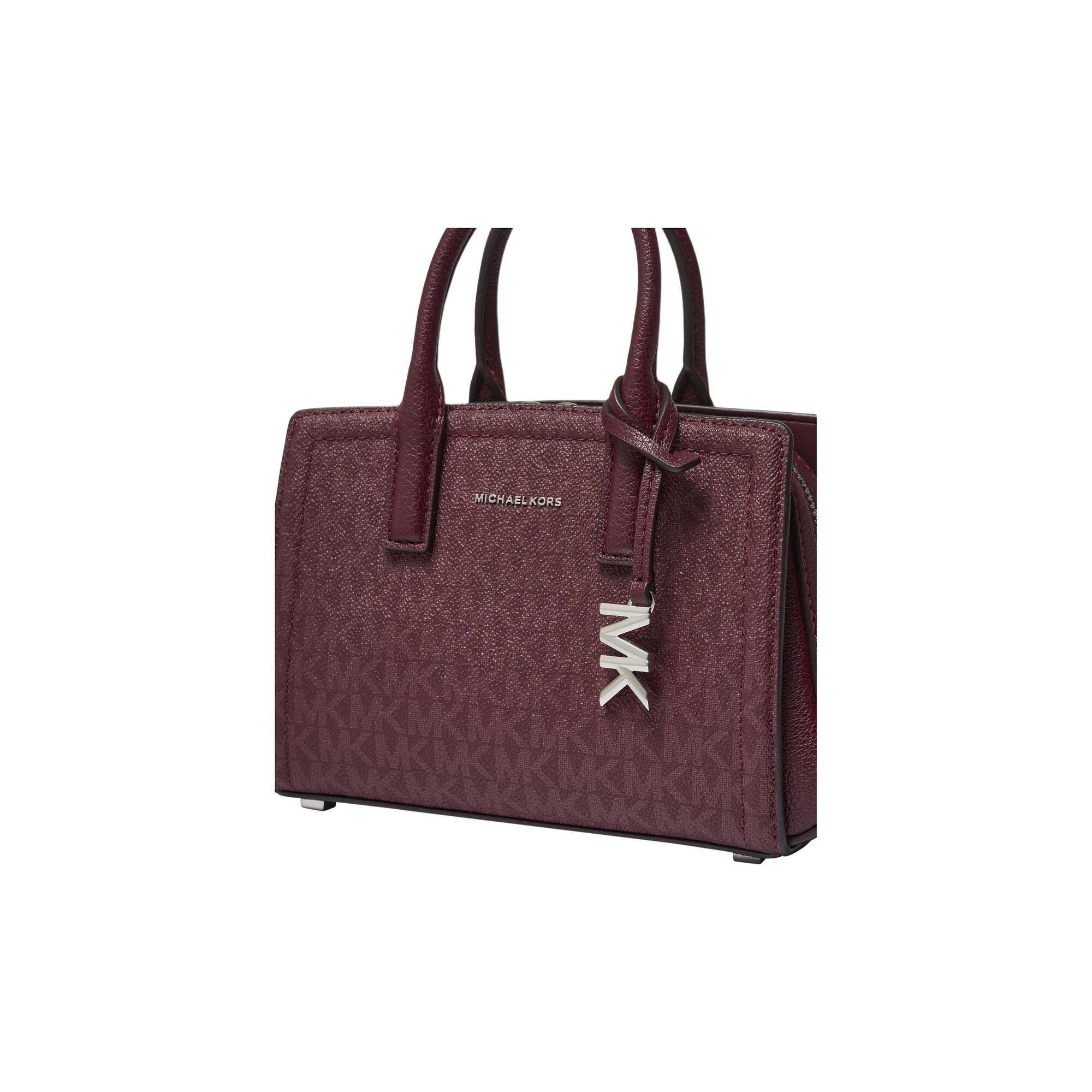 Сумка MICHAEL KORS, фактура тиснение, коричнево-красный — фото 1