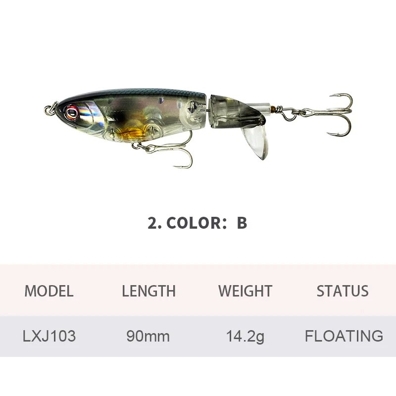 Воблер Whopper Plopper LXJ103, Цвет: B