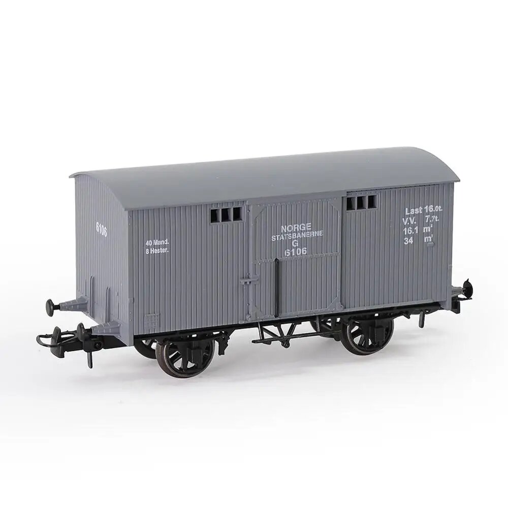 Грузовой вагон NSB 1:87, Серый, 1pc 6106