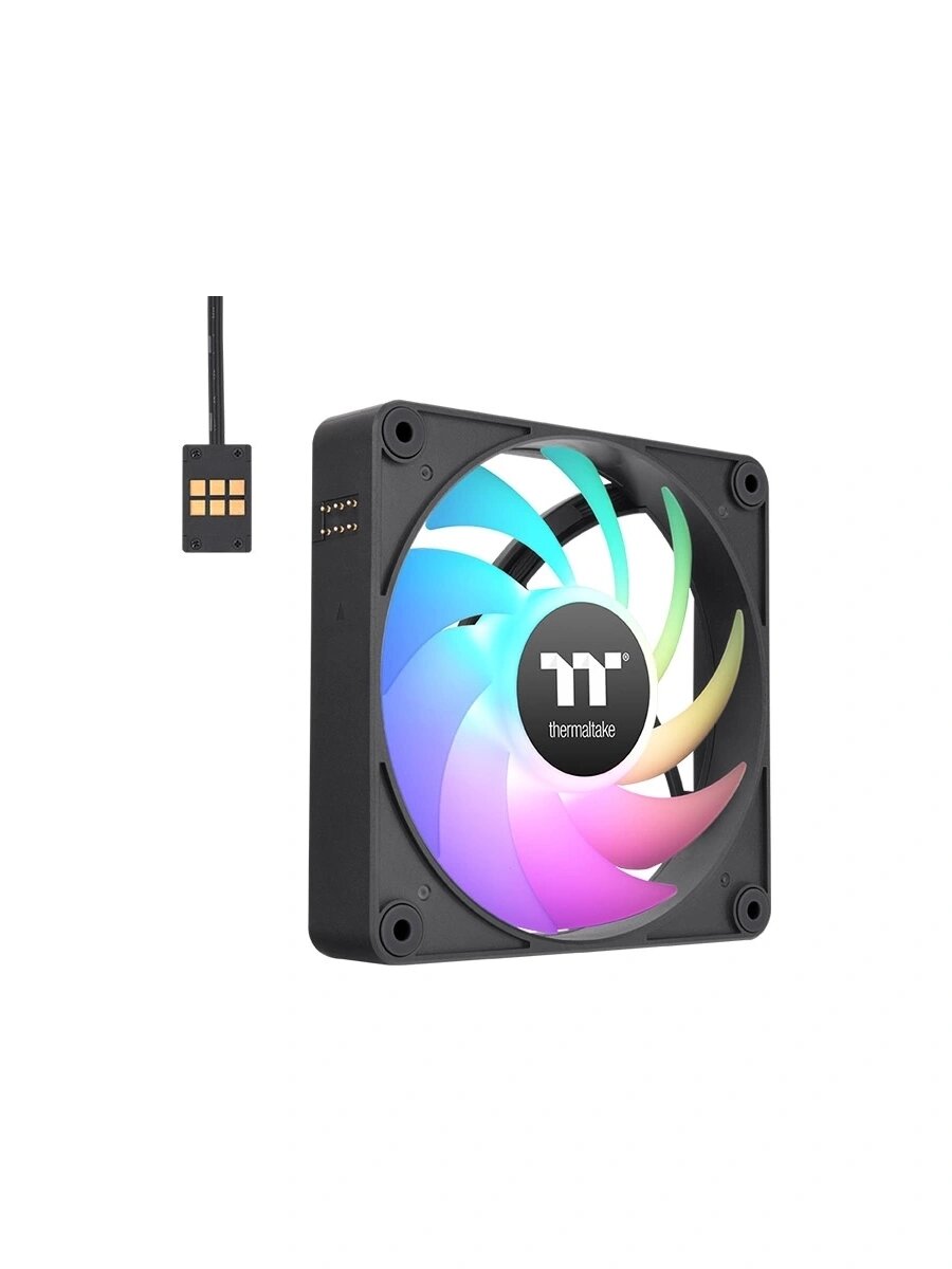Вентилятор Thermaltake CT140 EX Sync ARGB 140х140x25 черный 4-pin (упак:3шт) (CL-F182-PL14SW-A) Ret
