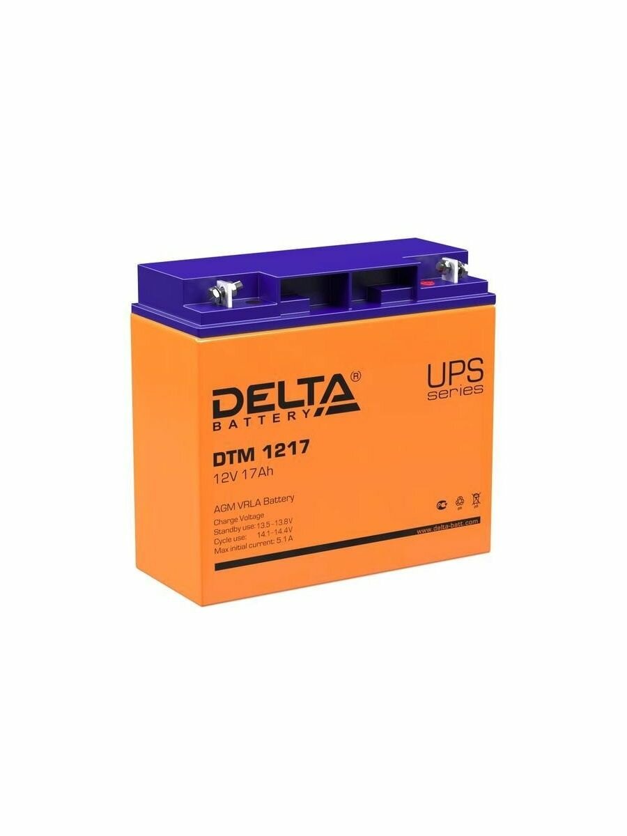 Аккумулятор UPS 12В 17А. ч DTM 1217 Delta 4614010050012