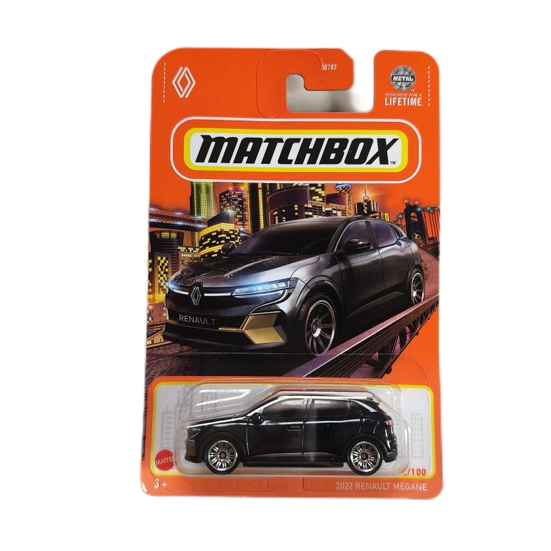 Renault Megane 82 Черный Металлическая миниатюрная игрушечная машина Модель в масштабе 1:64