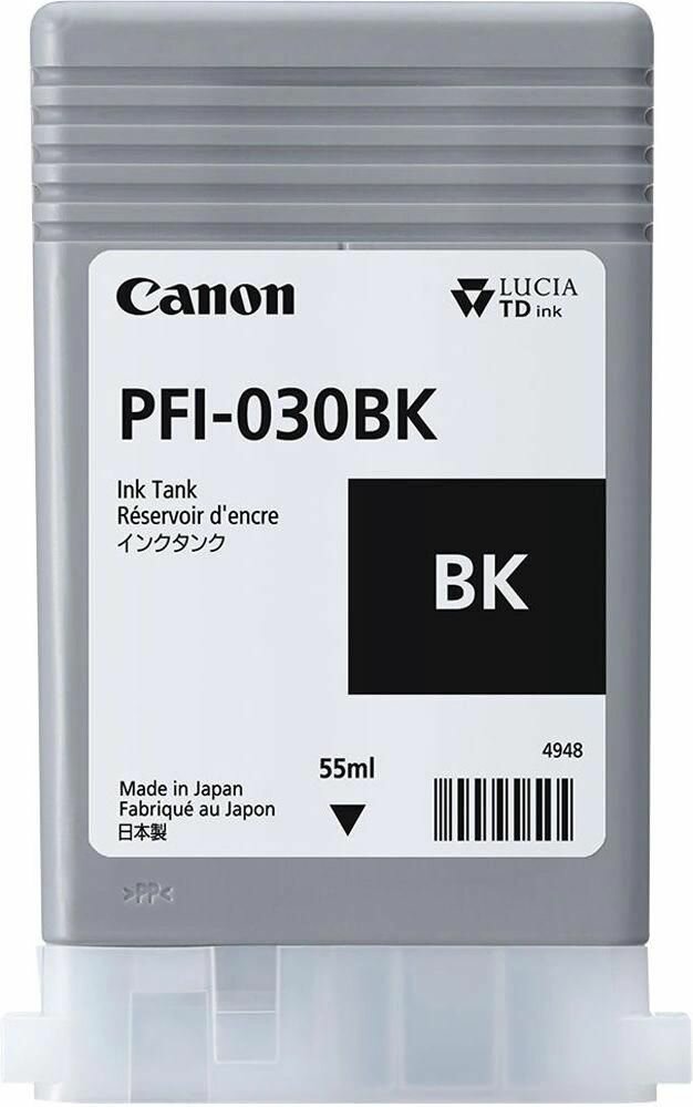Картридж струйный Canon PFI-030BK черный, 55 мл для imagePROGRAF TA-20, TA-30, TM-240, TM-340 (3489C001)