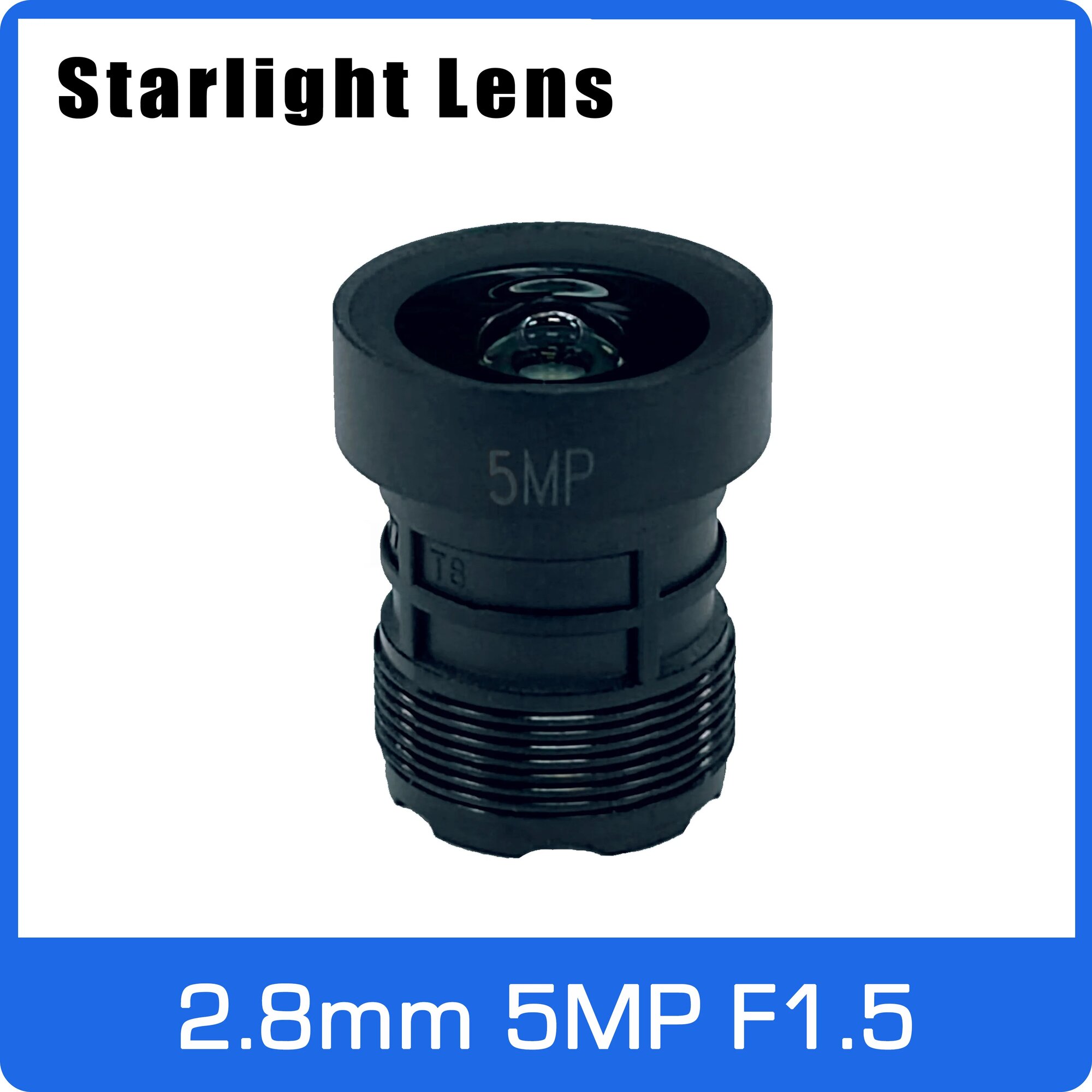 Объектив JETSUN M12-2.8-5MP-F15 для камеры видеонаблюдения