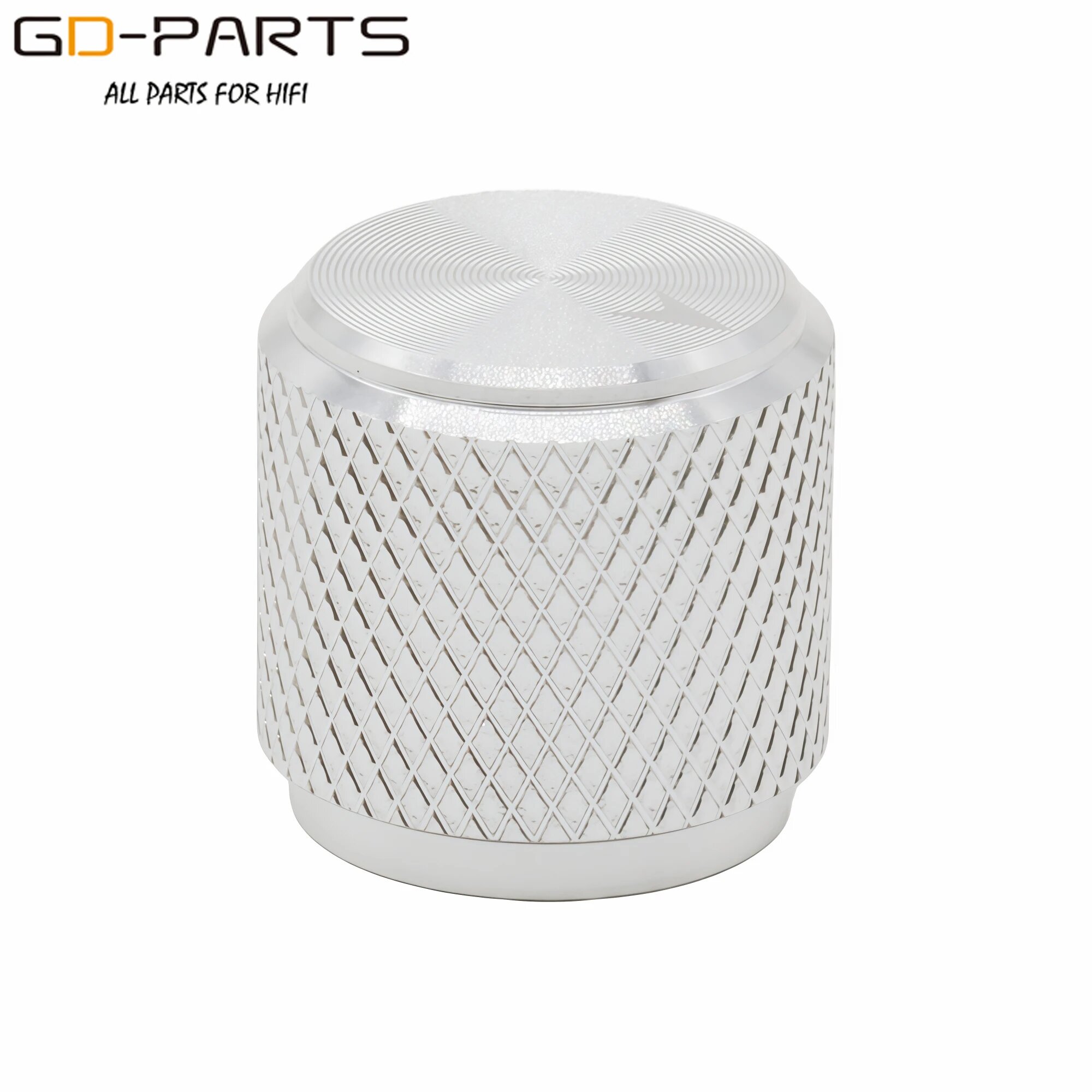 Алюминиевая кнопка GD-PARTS 13x13 мм серебристая